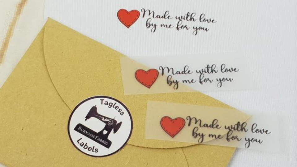 How do I use Tagless Clothing Labels? – Rubyjam Fabric