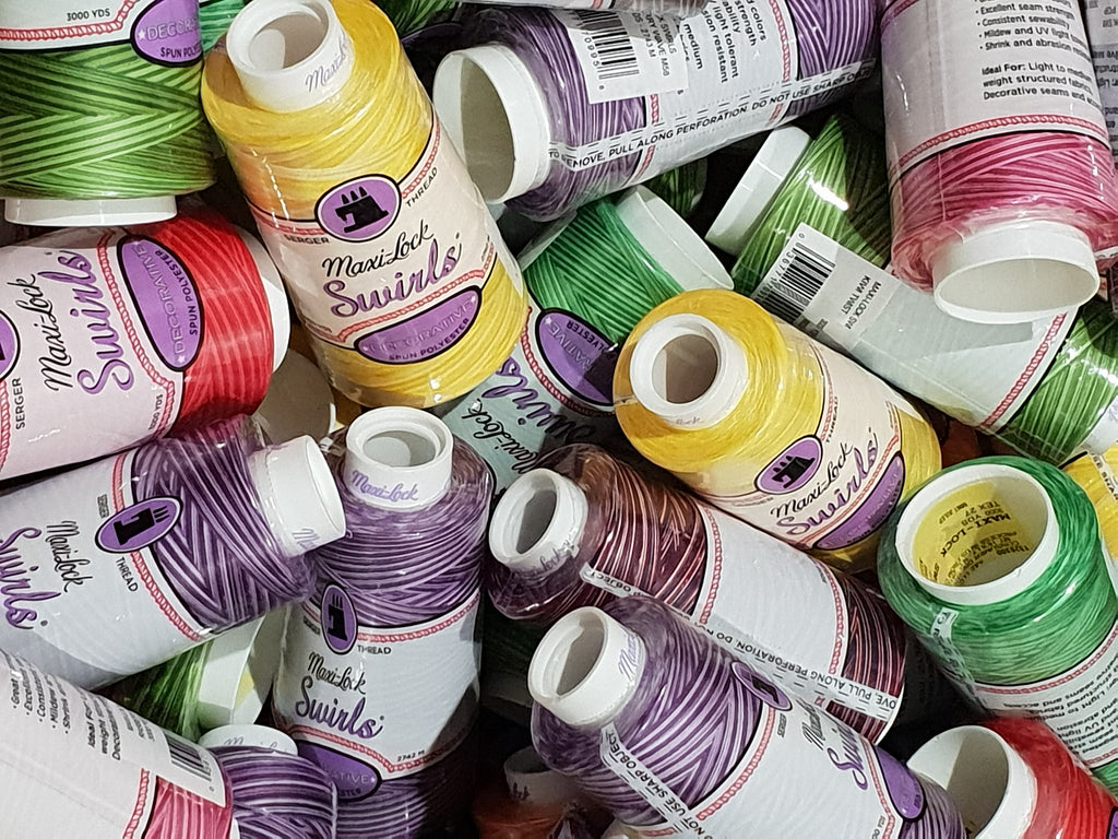 Rubyjam Fabric - Twisted Threads, Maxi-Lock, Gutermann, Madeira & more ...