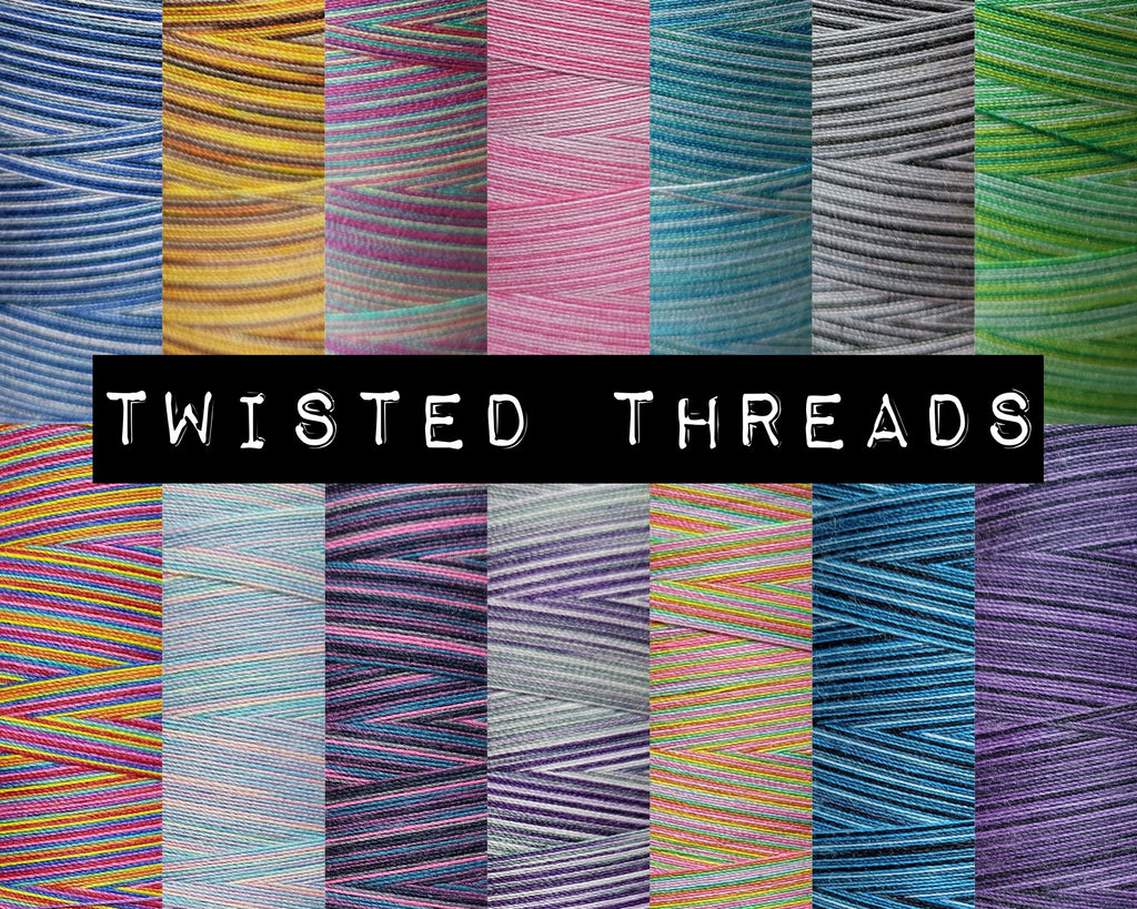 Rubyjam Fabric for Beautiful Variegated Rainbow Sewing Threads