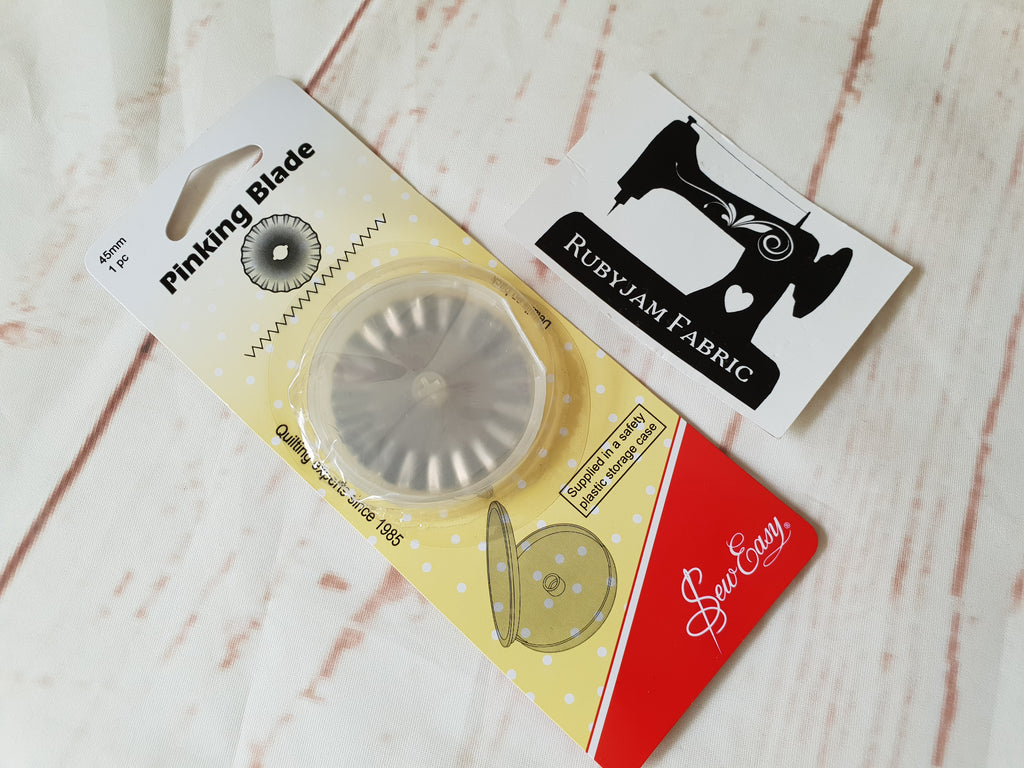 Rotary Cutter PINKING Blade, 45mm – Rubyjam Fabric