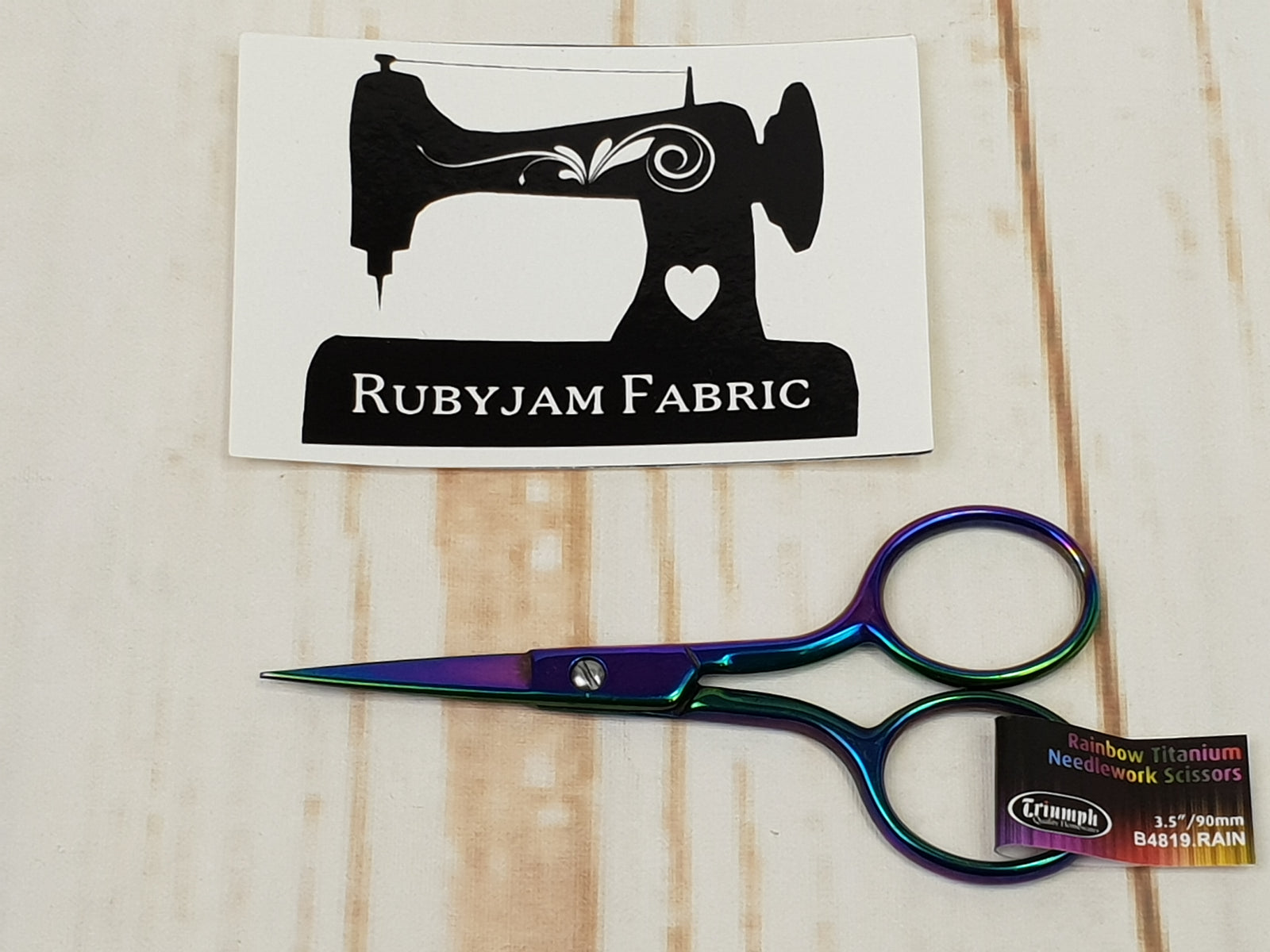 Triumph Rainbow Titanium Scissors – Rubyjam Fabric