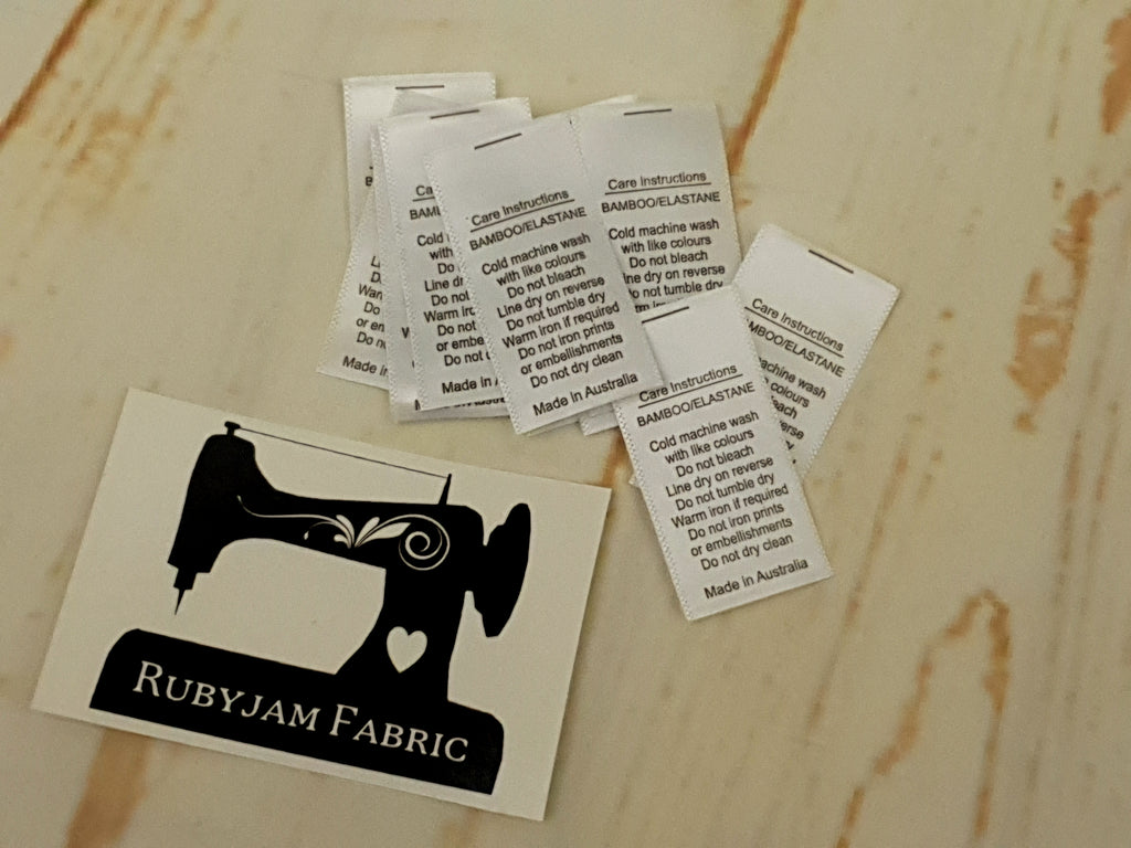 Bamboo Elastane - CARE LABELS - Labels for Bamboo Lycra - Pack of 100 ...
